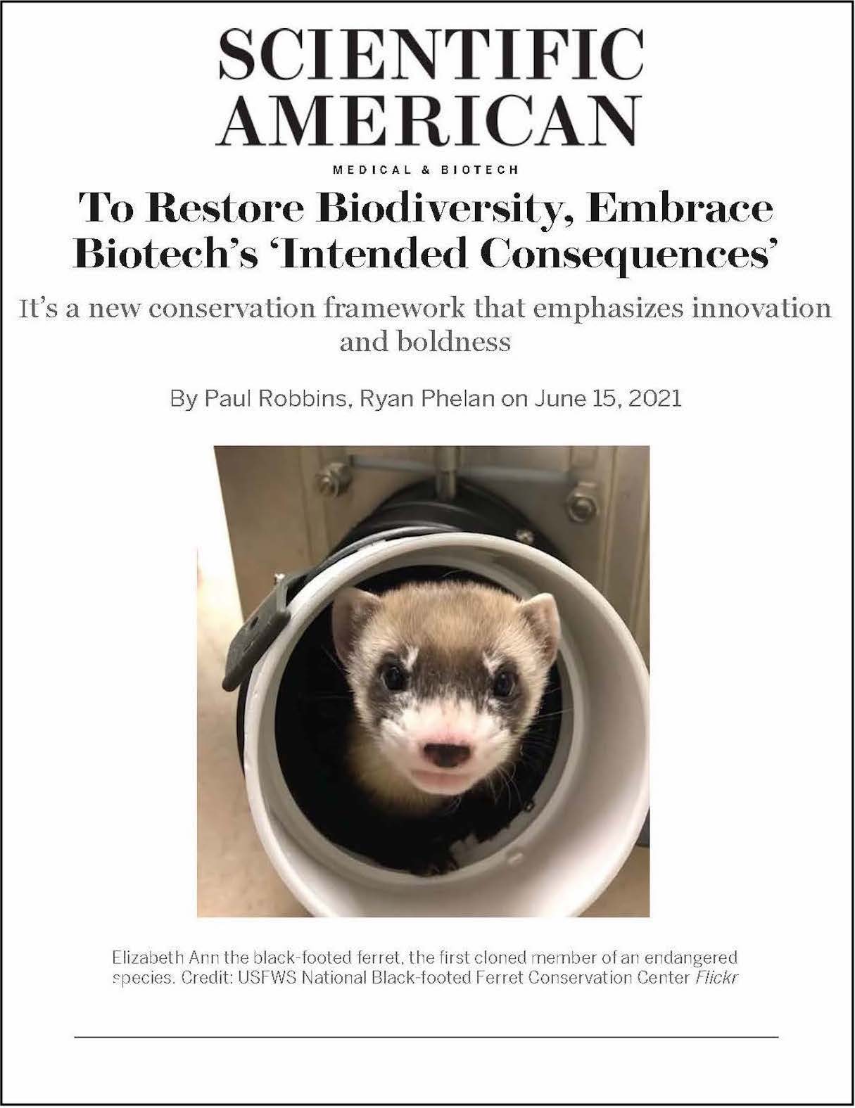 Pages from Scientific American_To Restore Biodiversity, Embrace Biotech ...